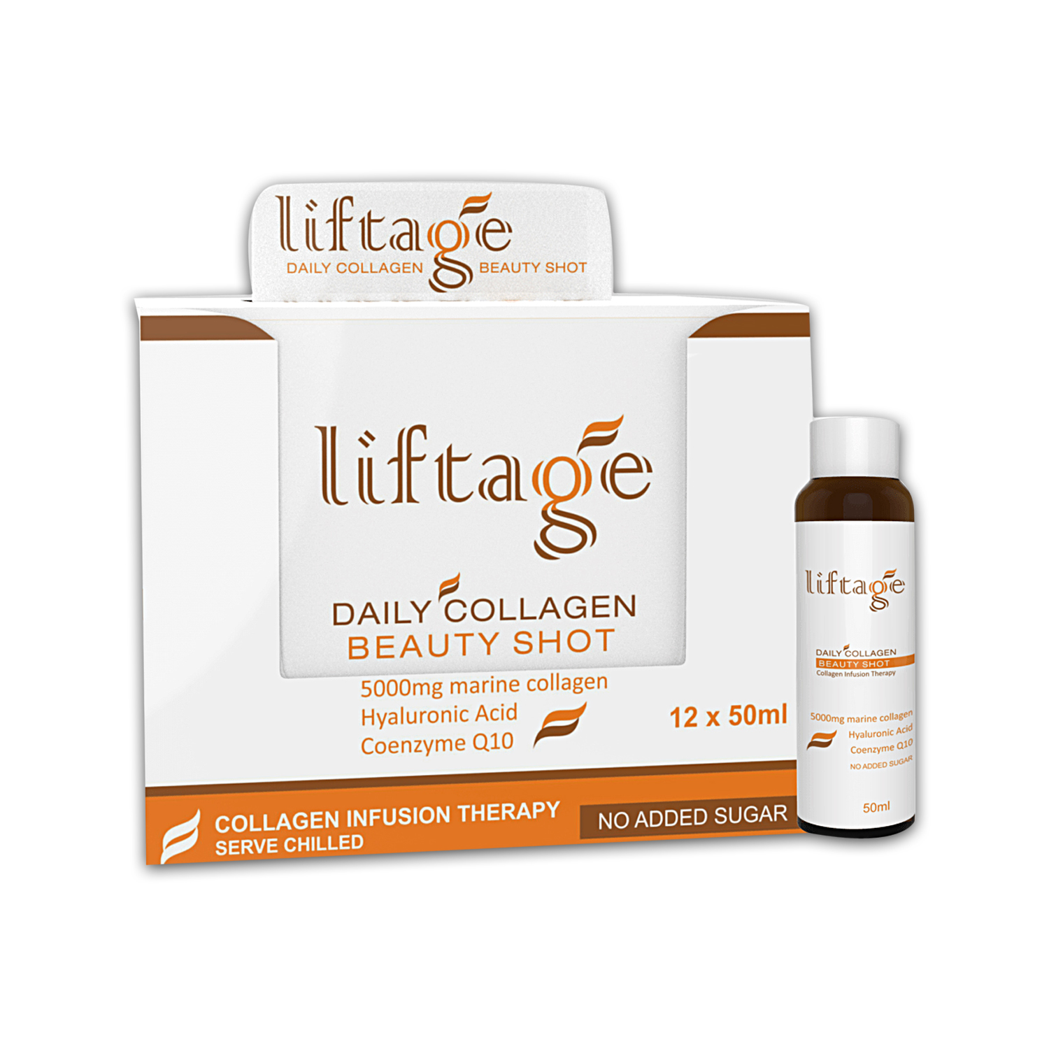 Liftage Daily Collagen Beauty Shot (12 x 50 ml) - Cureka