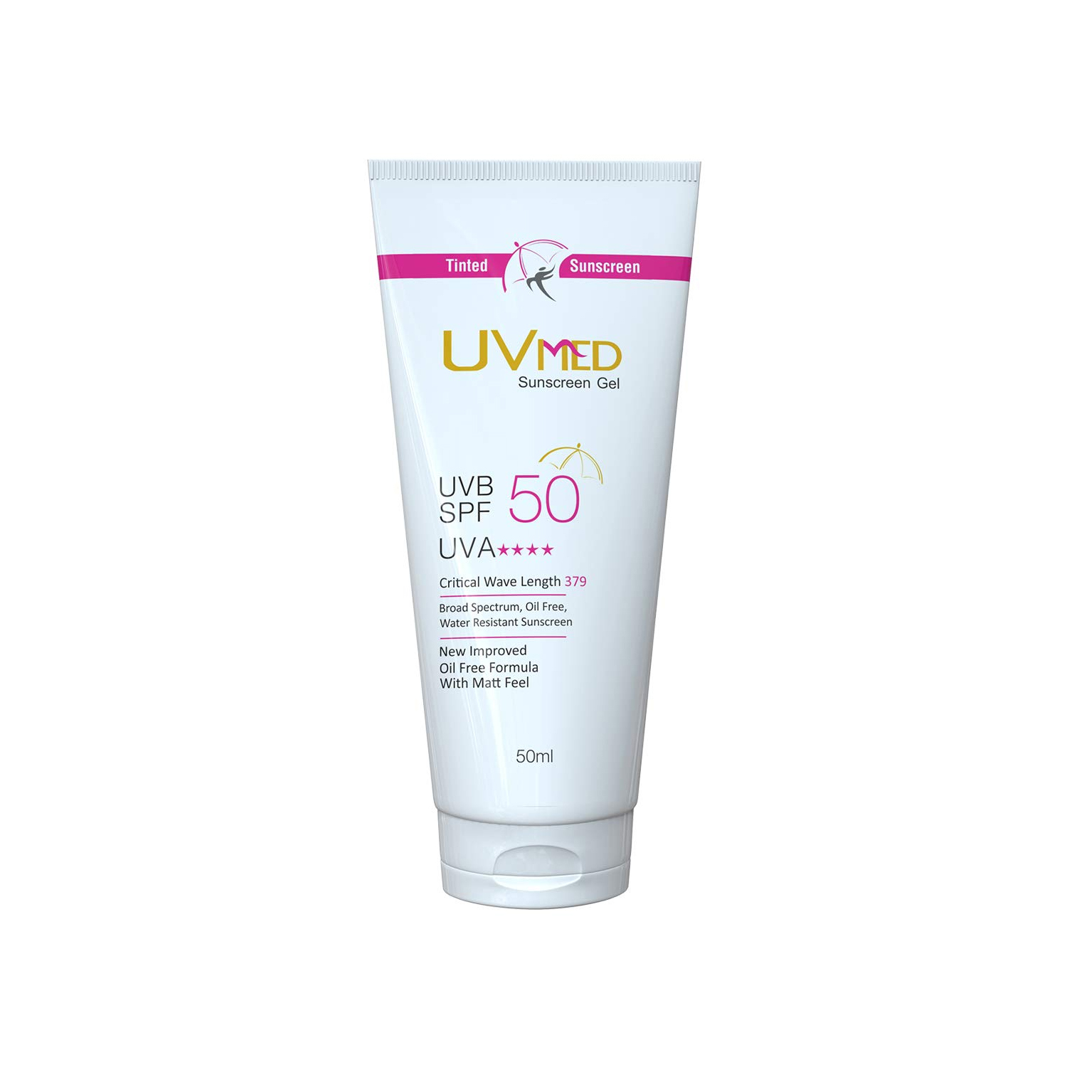 UVMed Tinted Sunscreen Gel SPF 50 - Cureka