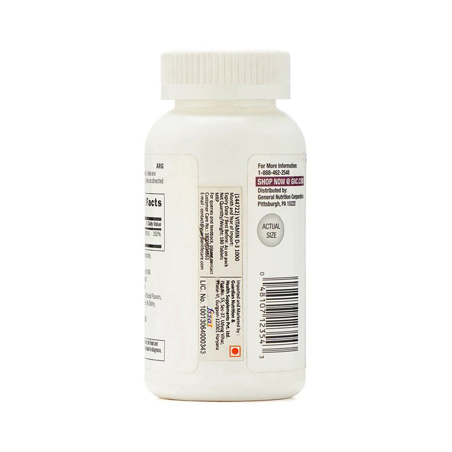 GNC Vitamin D-3 1000 IU Tab 1×180 buy online at best price in India ...