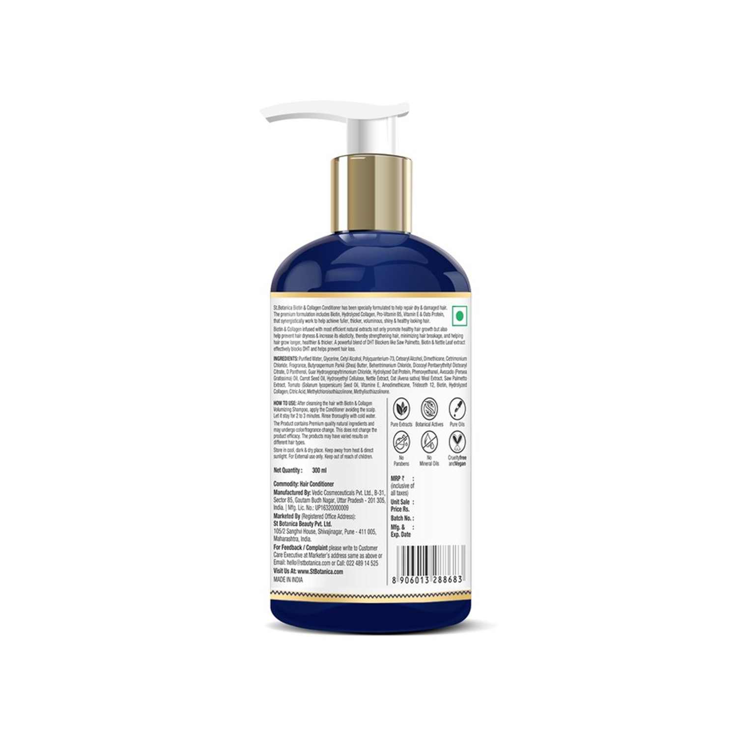 St.Botanica Biotin And Collagen Volumizing Conditioner 300ml – Cureka ...