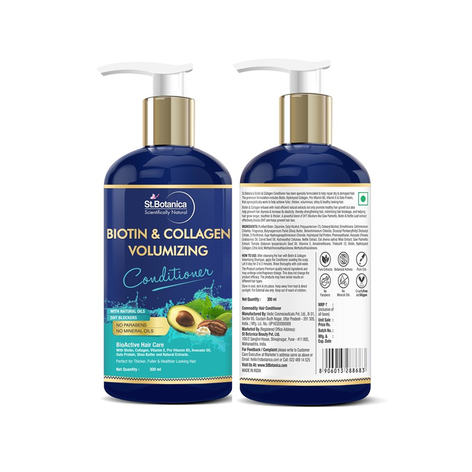 St.Botanica Biotin And Collagen Volumizing Conditioner 300ml – Cureka ...