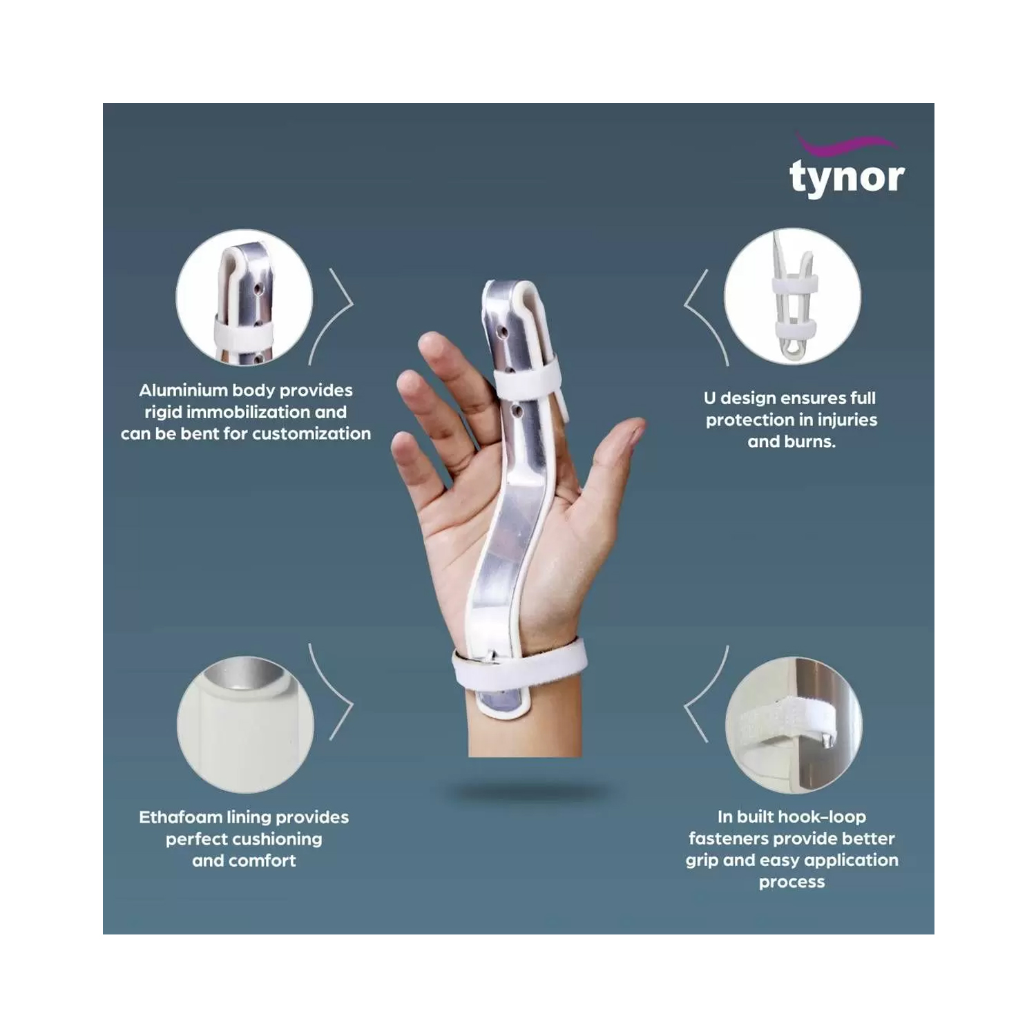 Buy Tynor Finger Extension Splint Large Online at Best Price In India ...
