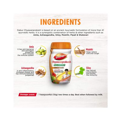 Dabur Chyawanprash Sugar Free 900gm ₹365 Online at Best Price in India ...