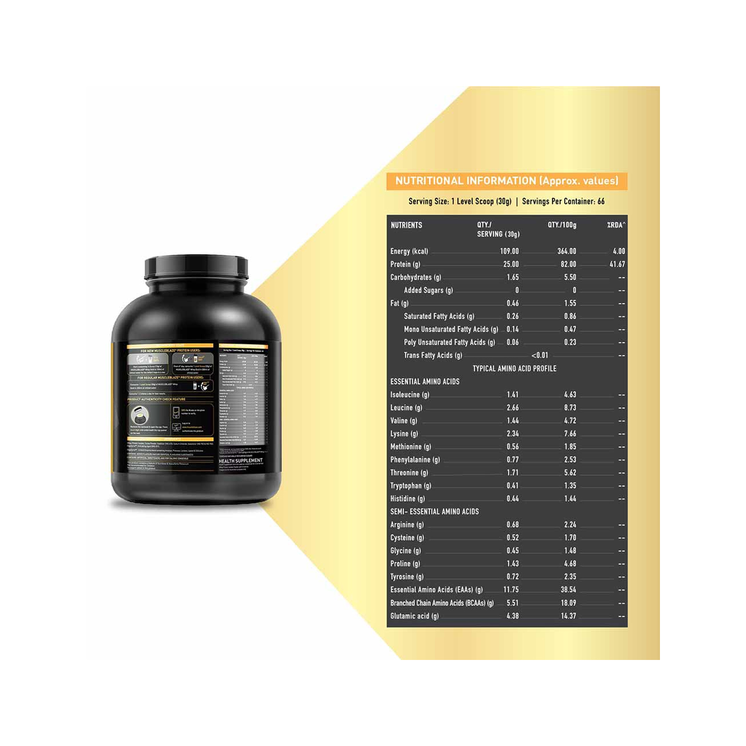 Muscle Blaze Whey Gold 100% Whey Protein Isolate 2kg Buy Online at Best ...