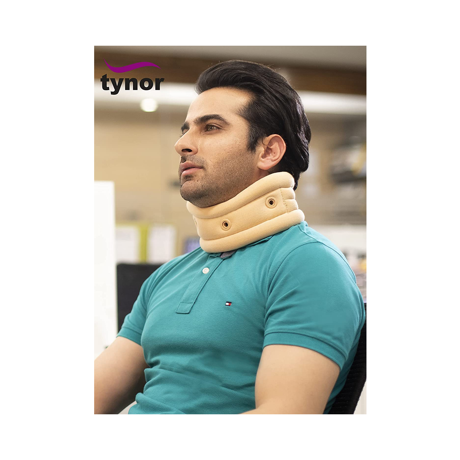 Tynor Cervical Collar Soft with Support (Small) - Cureka