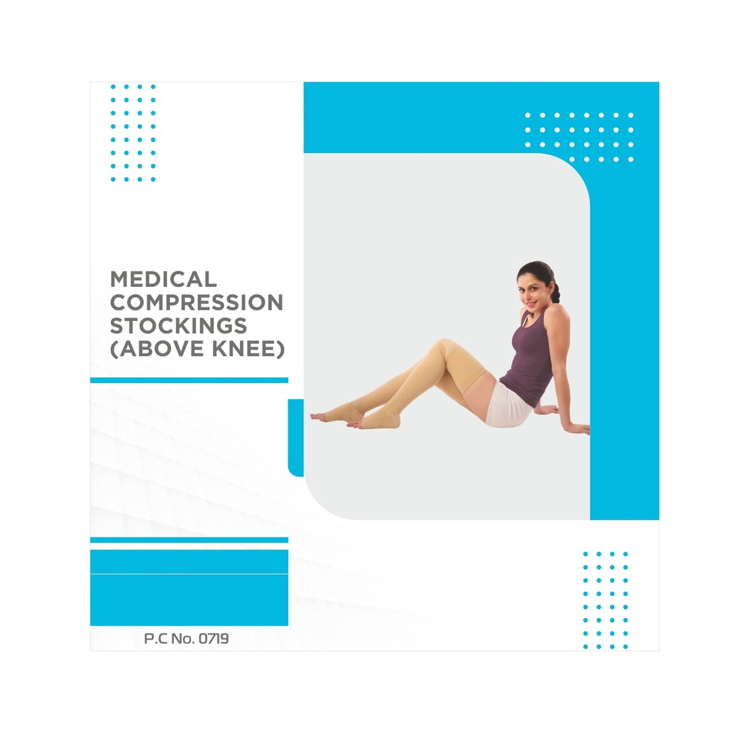 Vissco Medical Compression Stockings Above Knee - Medium