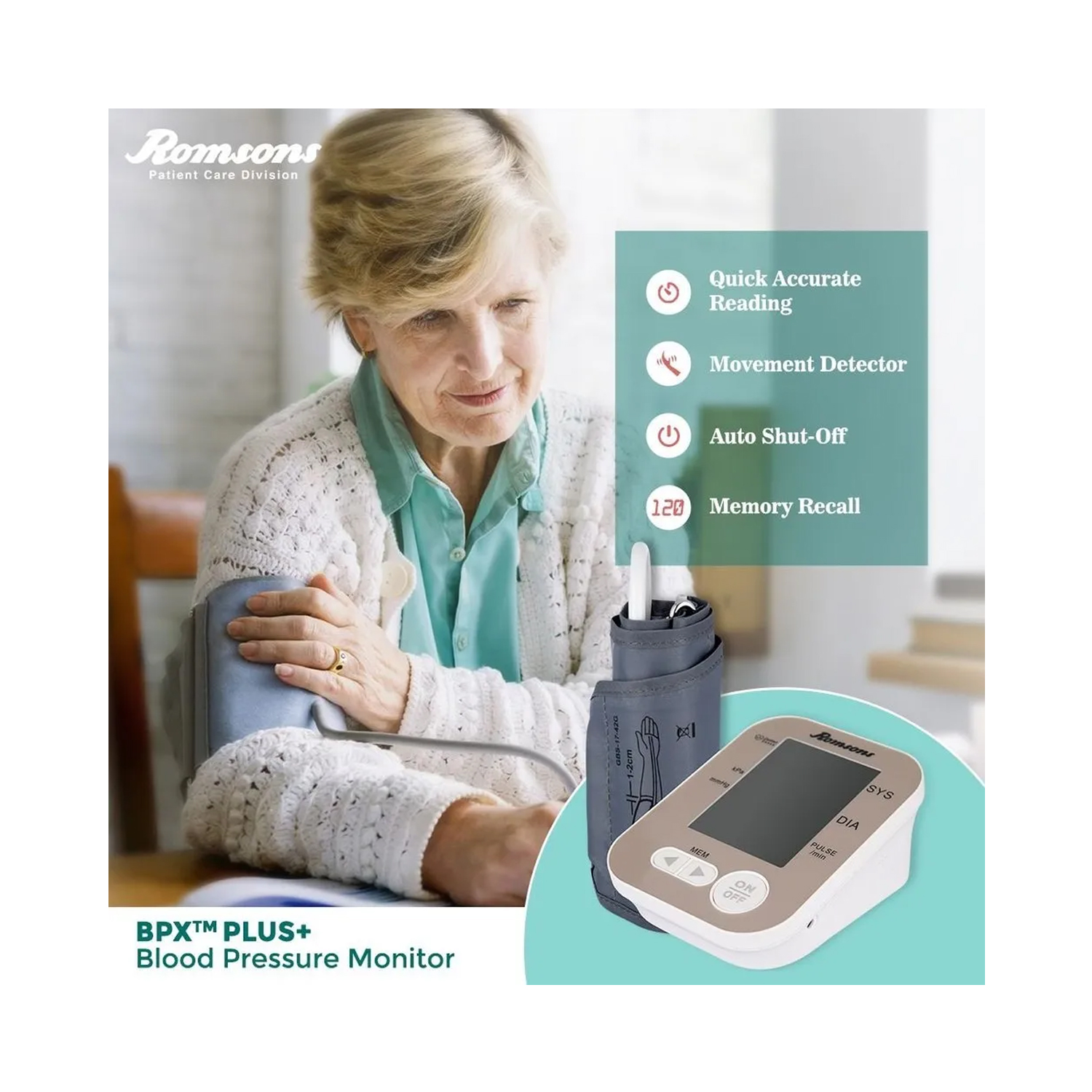 Romsons BPX-Automatic Blood Pressure Monitor - Cureka