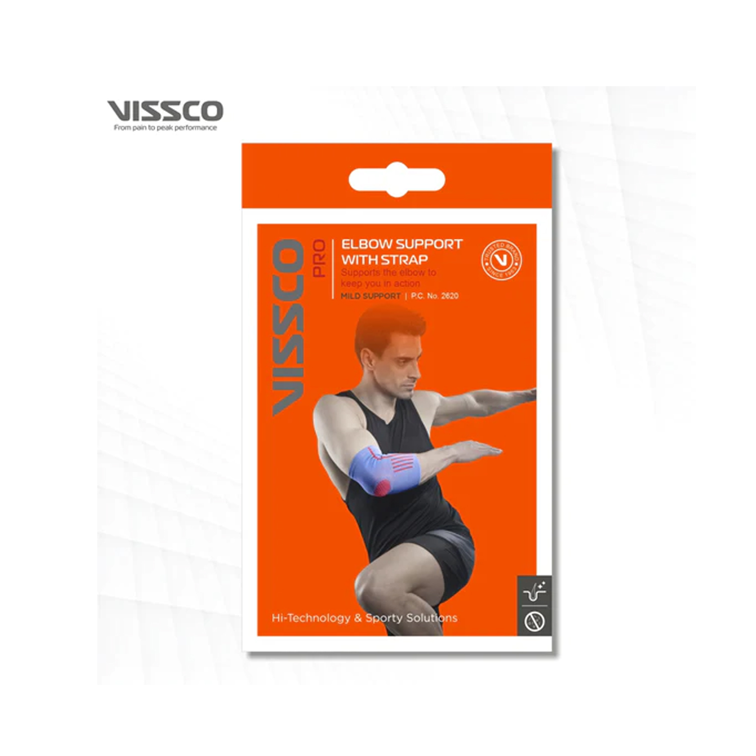 Buy Vissco Neoprene Elbow Support with Velcro Strap Online At Best ...