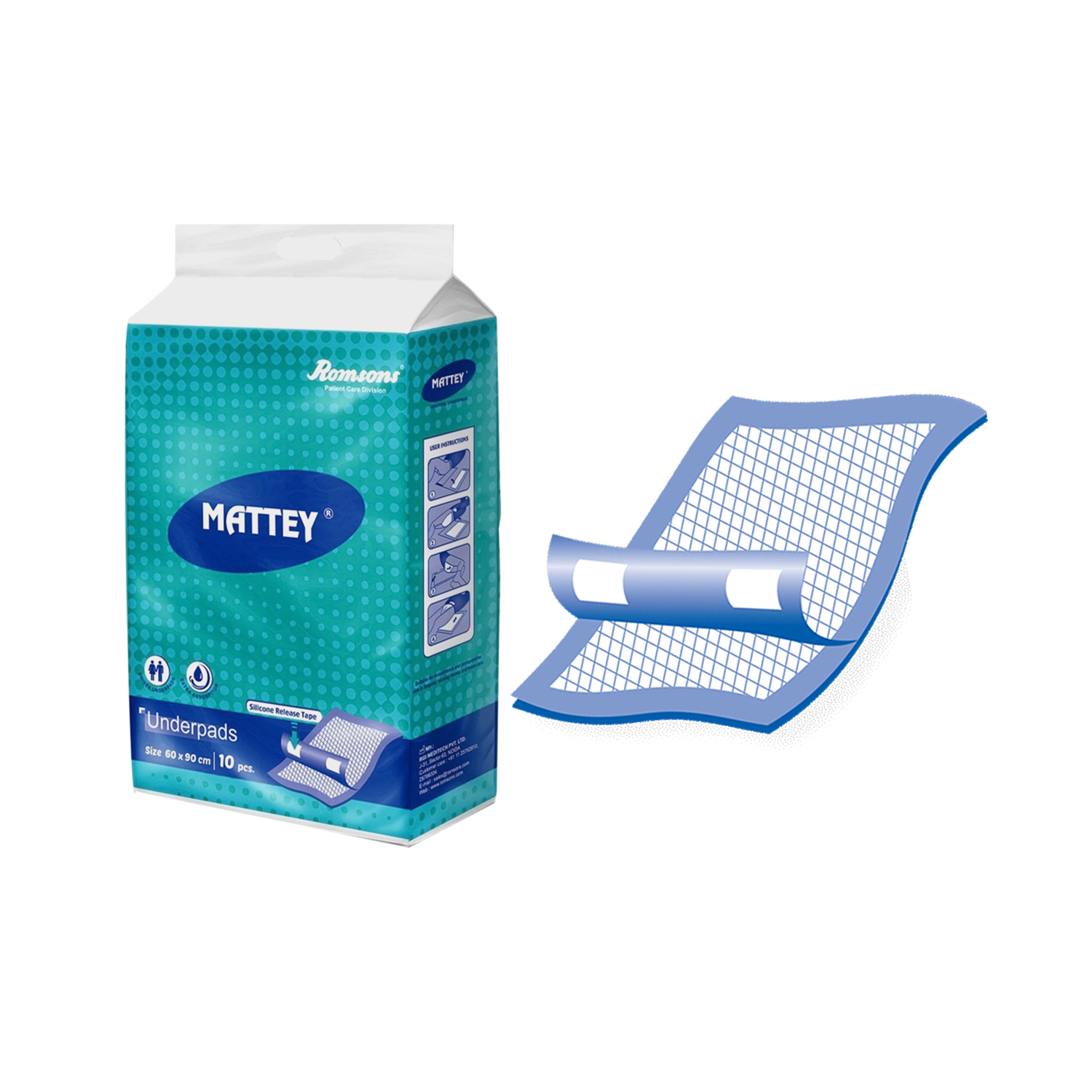 Buy Romsons Mattey Underpad Sheets - Cureka