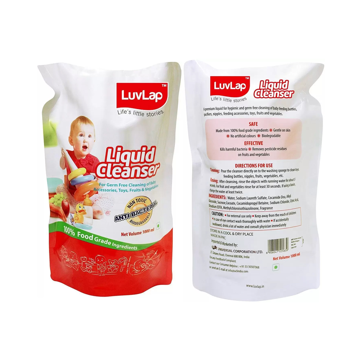 Buy Luvlap Baby Liquid Cleanser (1ltr) - Cureka