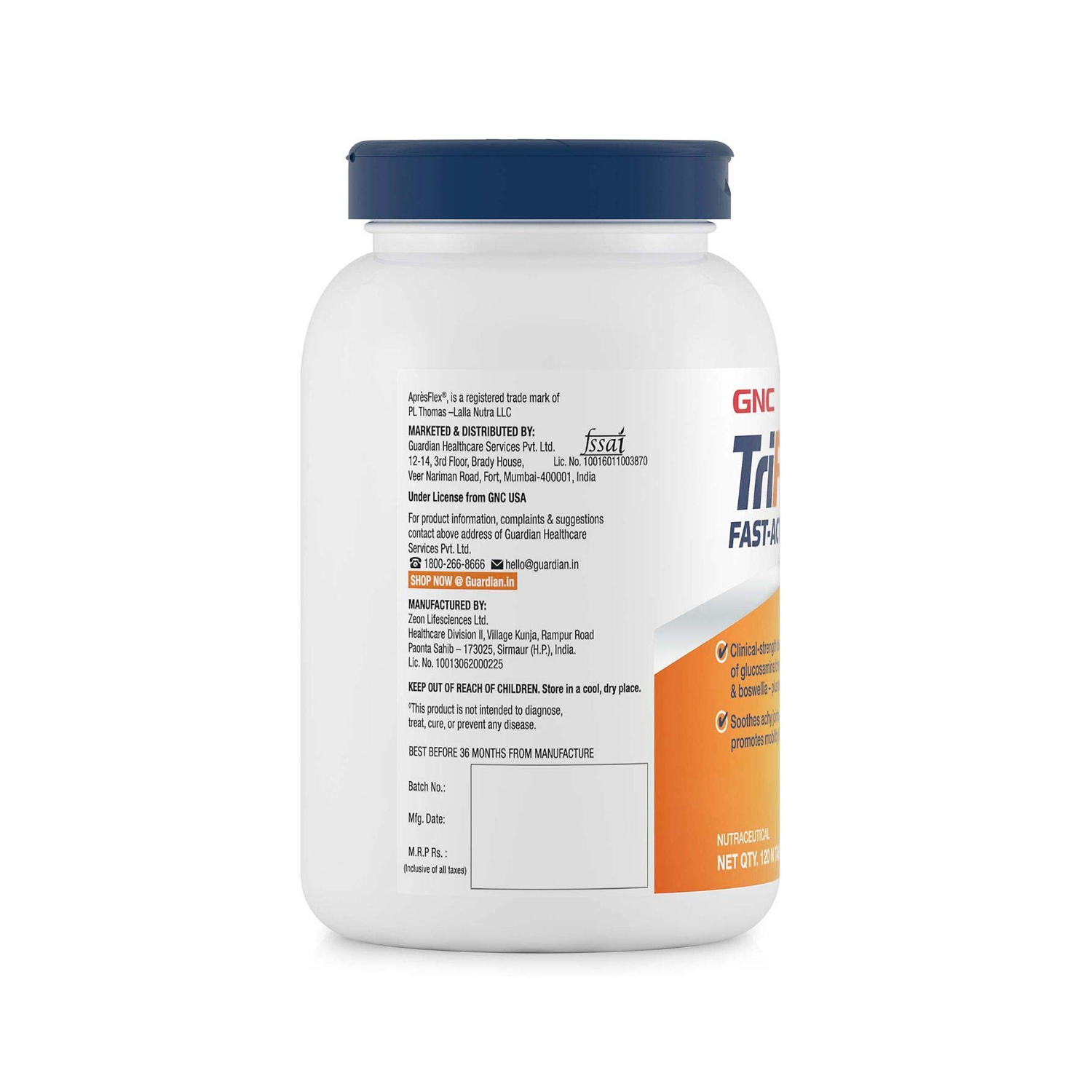 Gnc triflex fast acting 120 caplets ₹2999 Best Price in India At Cureka ...