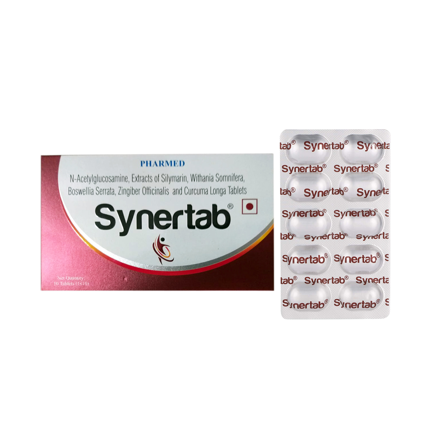 Pharmed Synertab for Joint Health 10 Tablets - Cureka