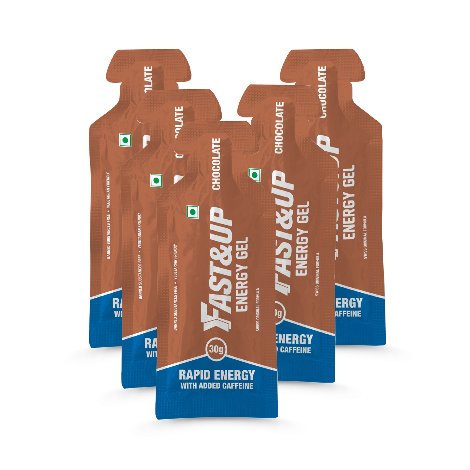 Fast & Up Energy Gel - Bundle of 5 Gels - Chocolate Flavour - Cureka ...