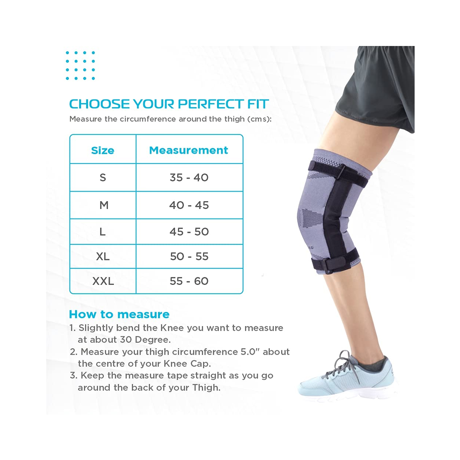 Vissco Elastic Knee Cap With Hinges - Medium (PC. No. 0706)