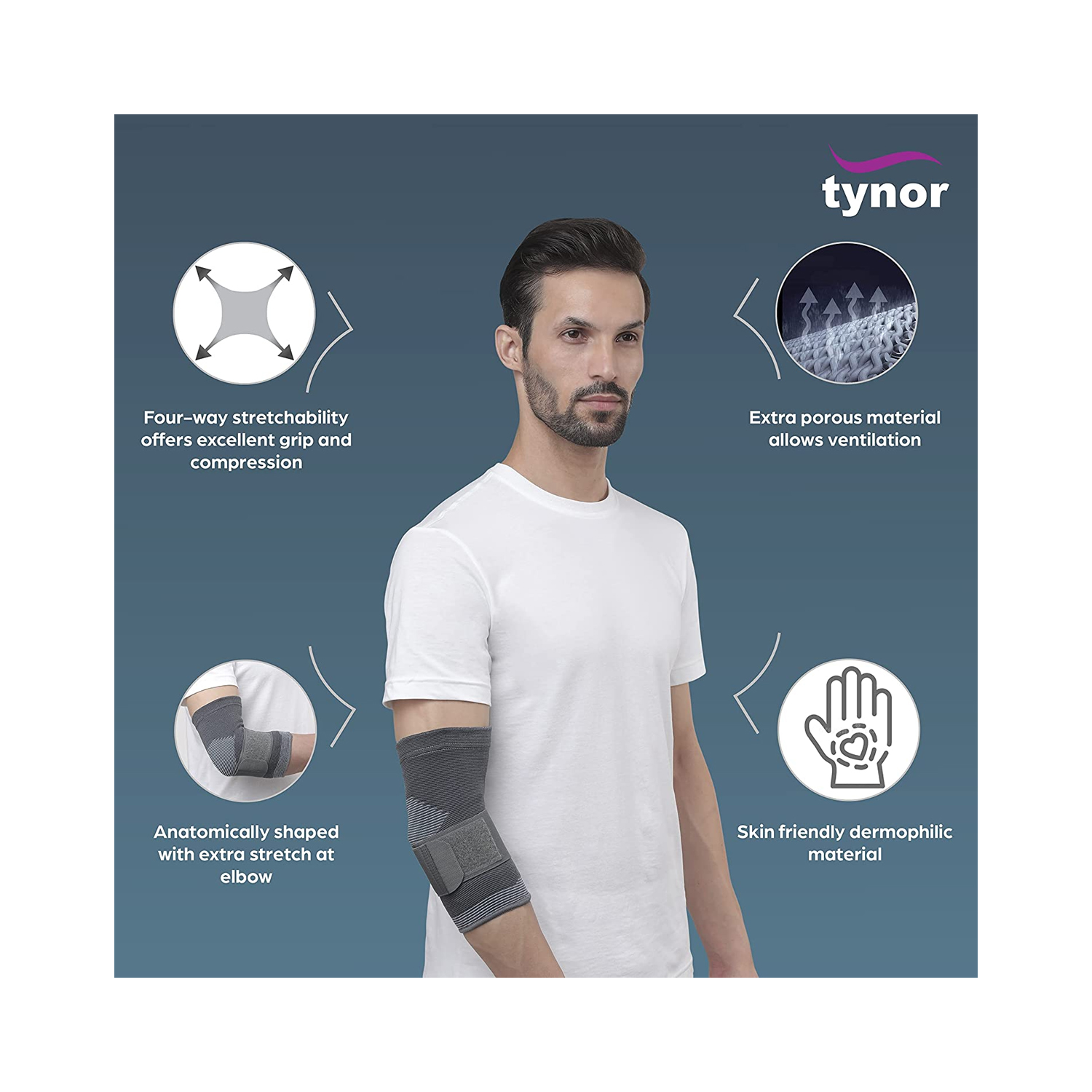Buy Tynor Elbow Support @Rs.178 Online at Best Price In India - Cureka