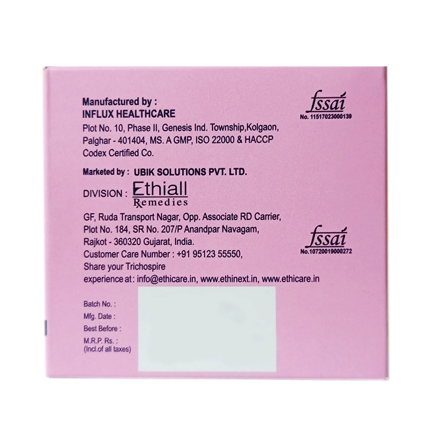 Trichospire Female Hair Kit Cyclical Nutrition for Hair - Cureka