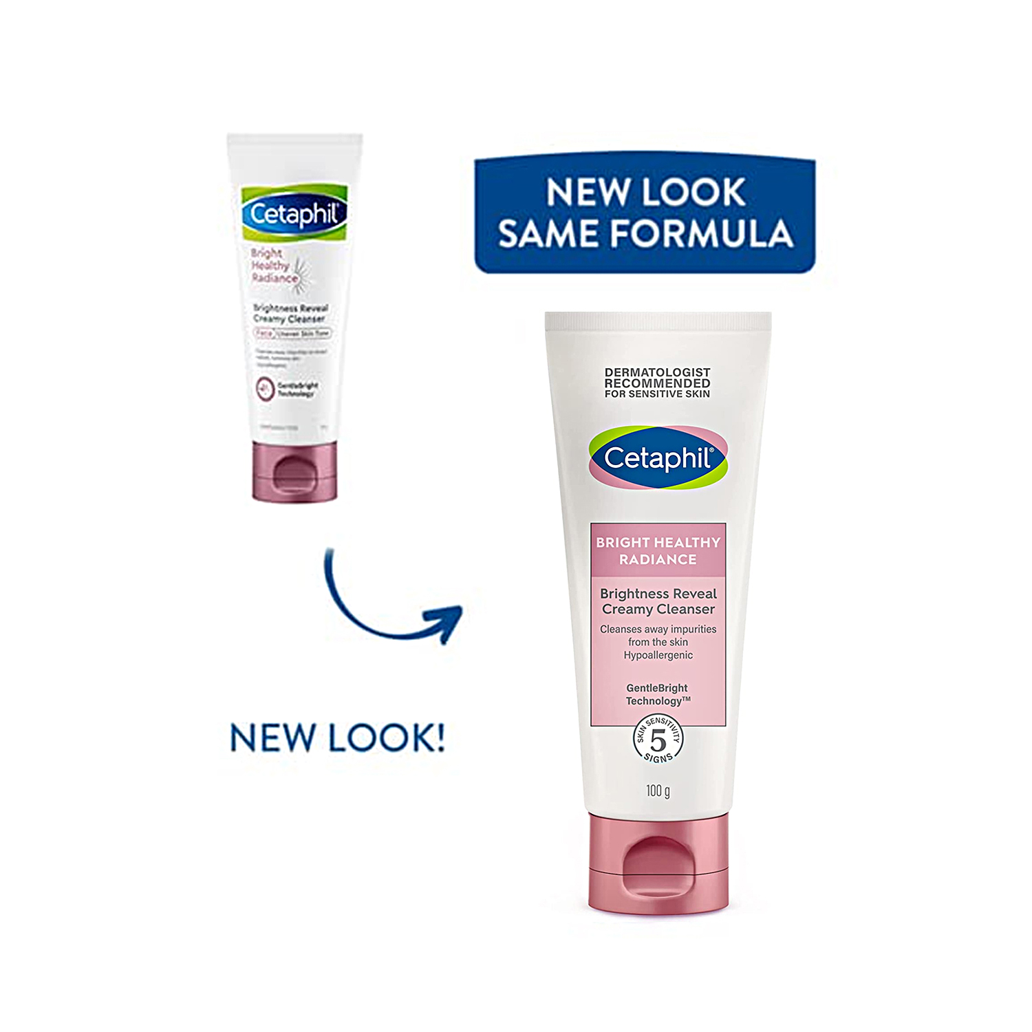 Cetaphil Brightness Reveal Creamy Cleanser – 100g Face Wash with ...