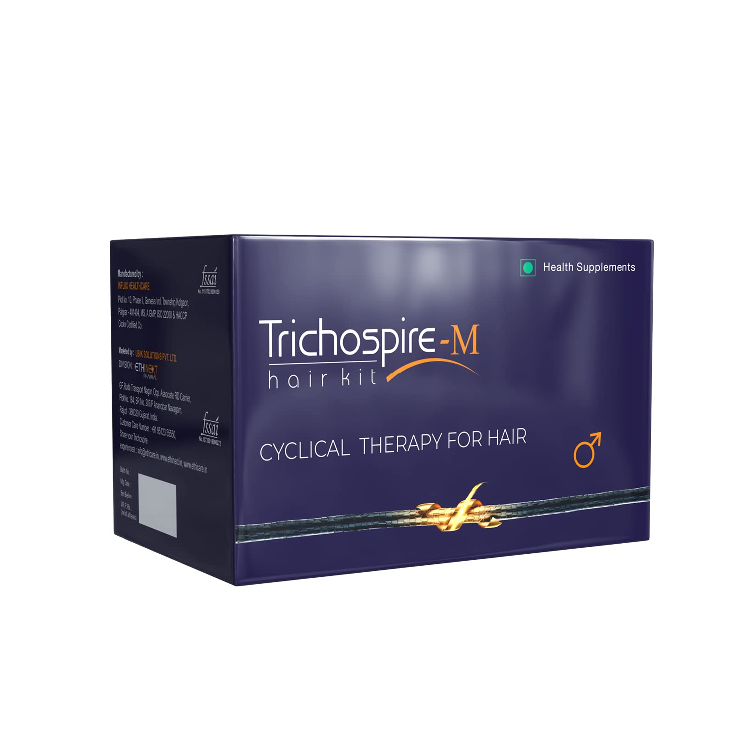 Trichospire Male Hair Kit Cyclical Nutrition for Hair - Cureka