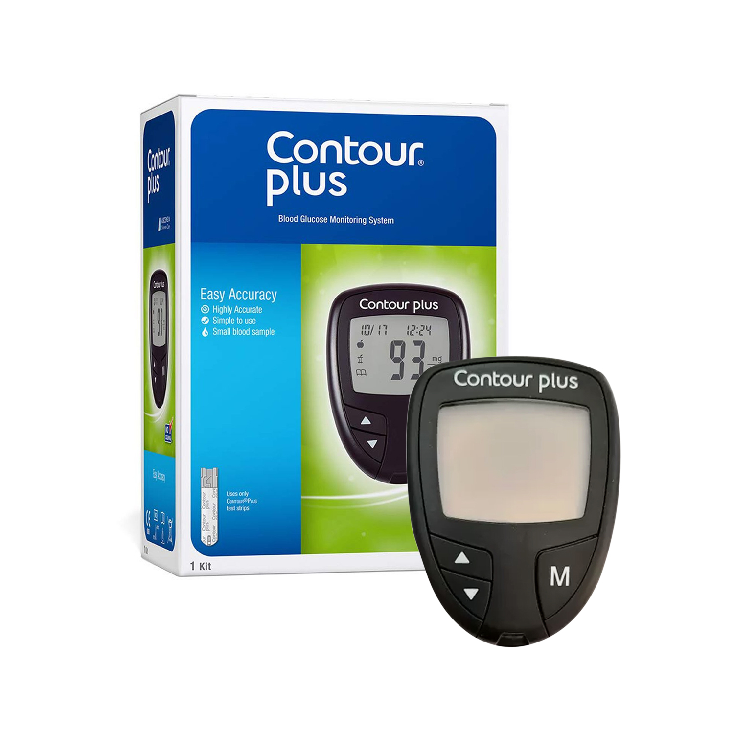 Bayer Contour Plus Glucometer with 25 Free Test Strips