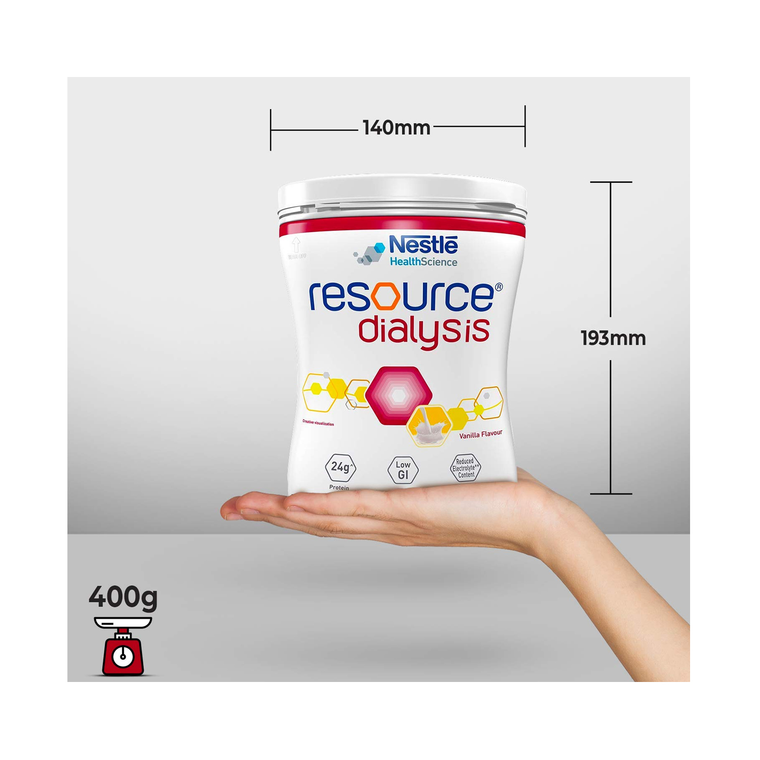 Nestle Resource Dialysis Vanilla Flavour 400g Jar - Cureka