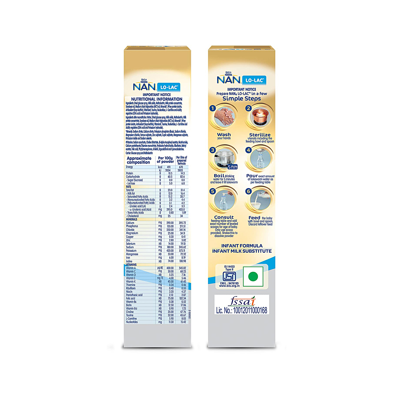 Nestle Nan Lo-Lac Infant Formula Powder, 200 gm Refill Pack at Rs. 264 ...