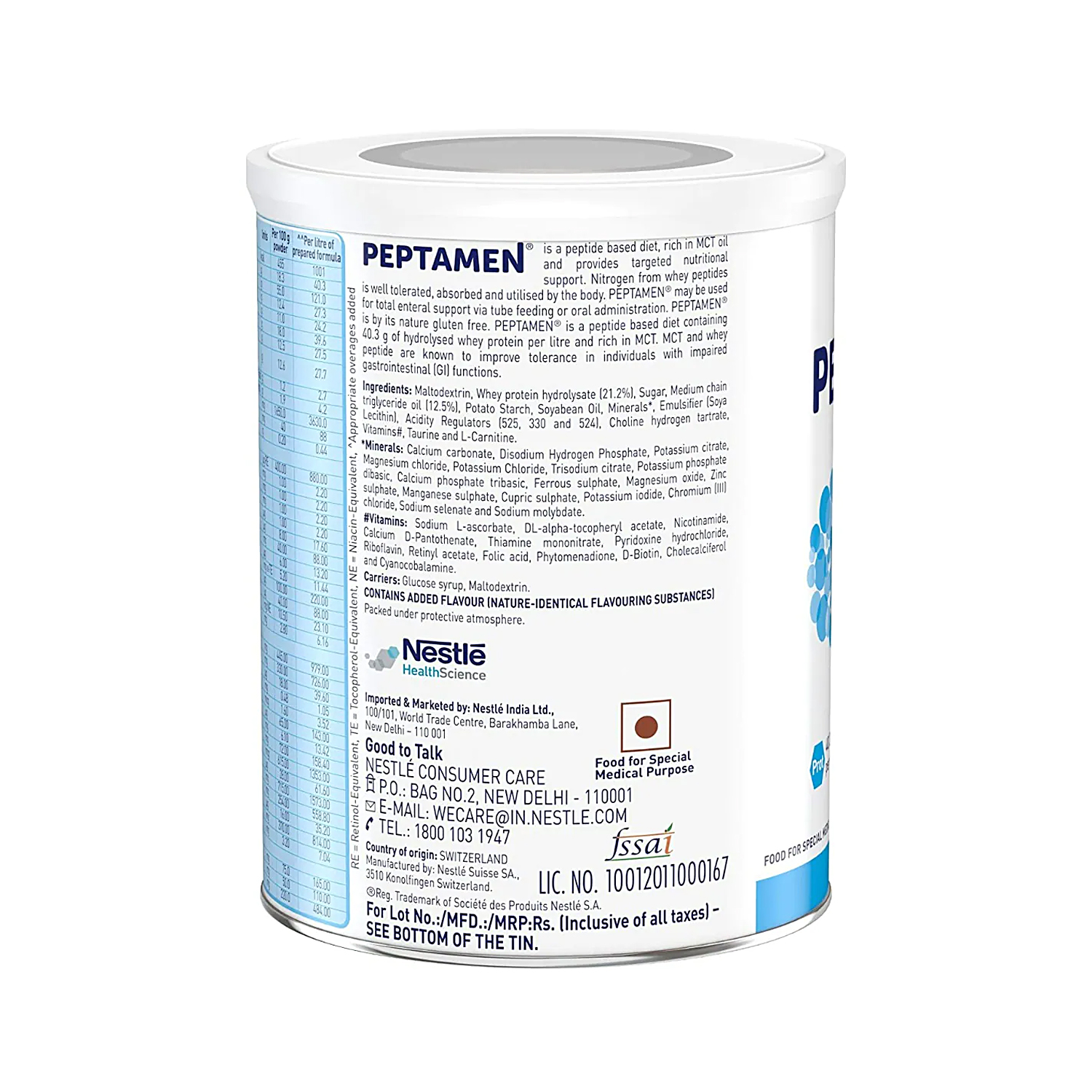 Nestle Peptamen Vanilla Flavoured Peptide Based Diet Powder Rs. 1345 ...