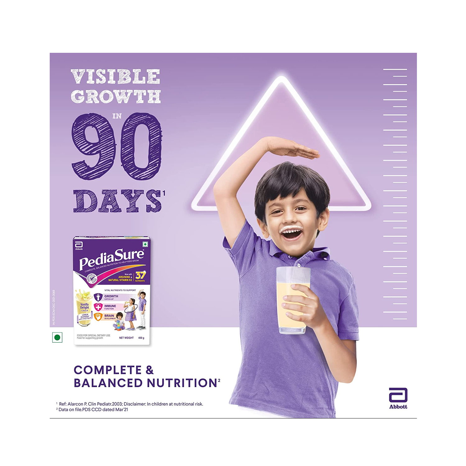 Pediasure Complete Balanced Nutrition to Help Kids Grow Box Nutrition ...