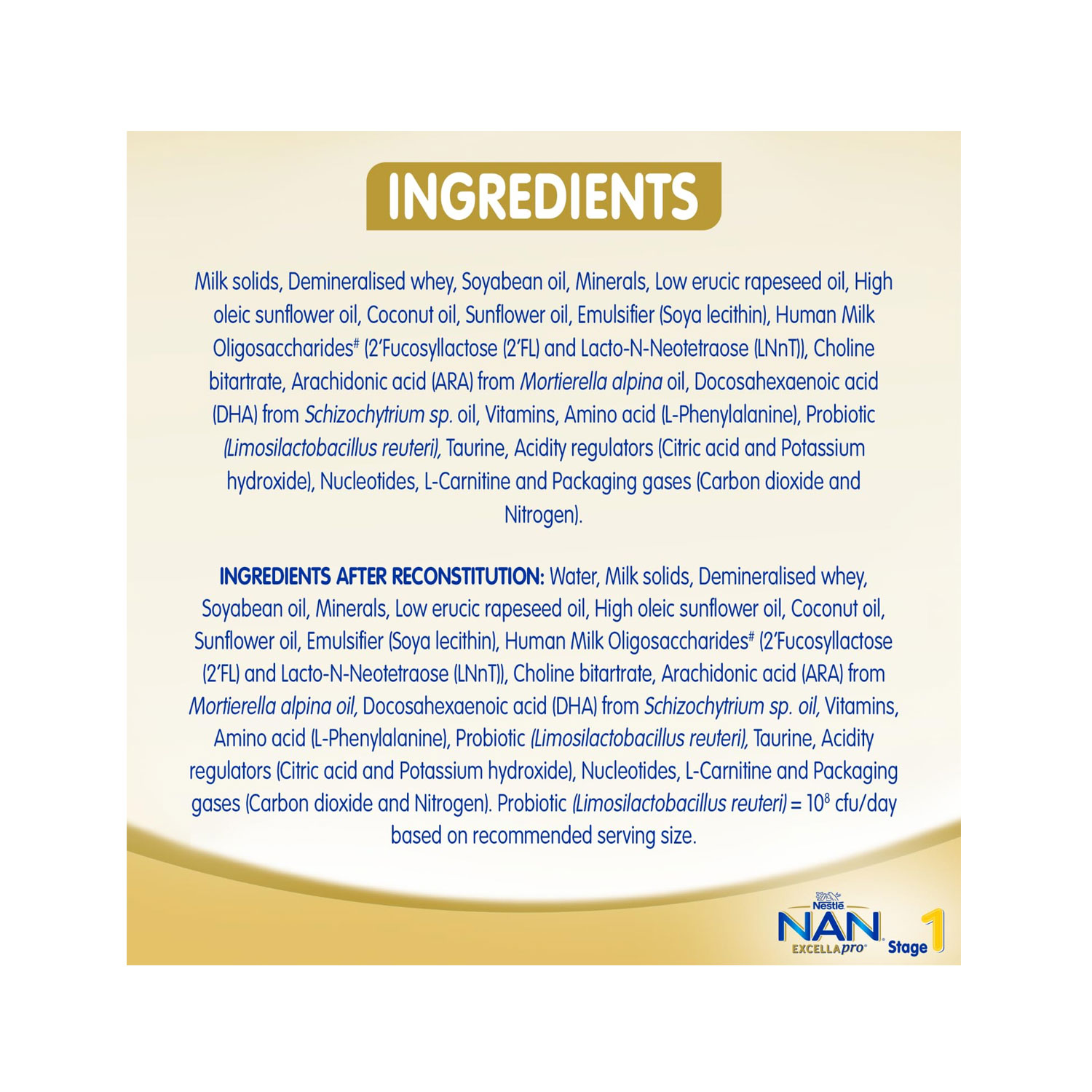 Nestle Nan Excellapro Infant Formula Stage 1 400g - Cureka