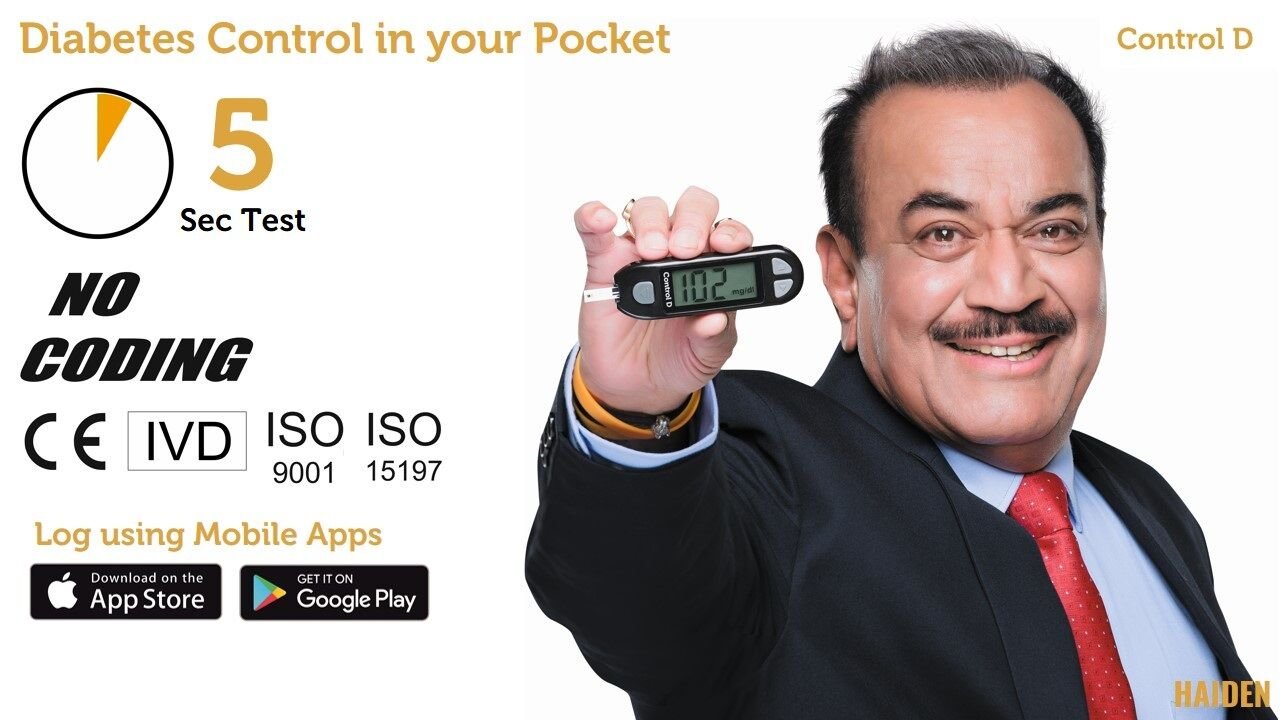 Buy Control D Blood Glucometer with 10 strips - Cureka