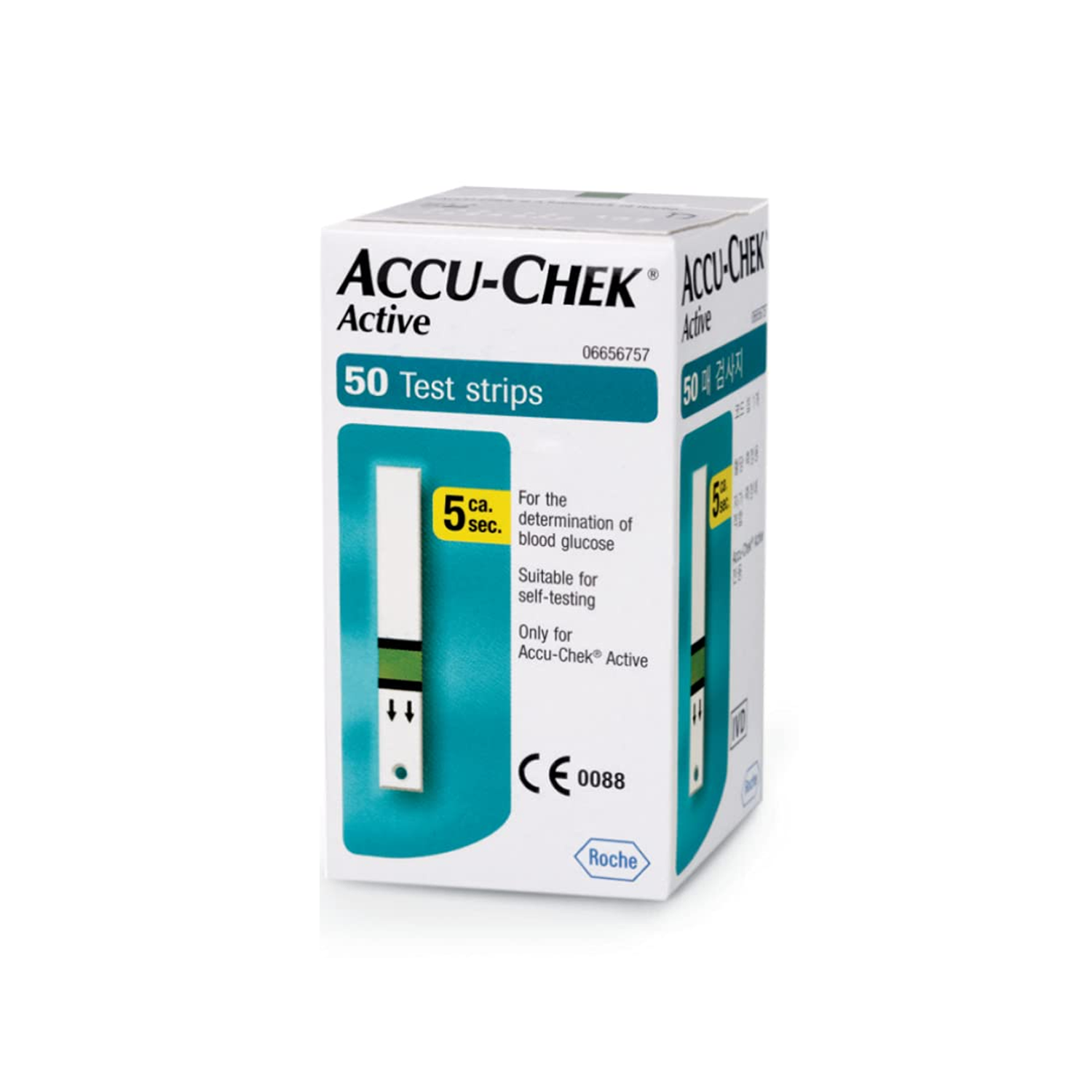 Accu-Chek Active Strips, 50 Count (Multicolor) Test Strips