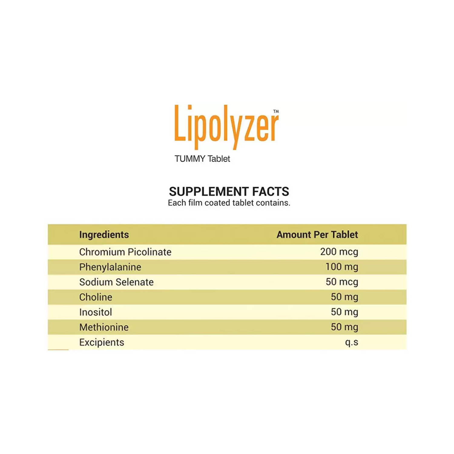 Nutroactive Lipolyzer Tummy Tablets (3×10 Tablets) - Cureka