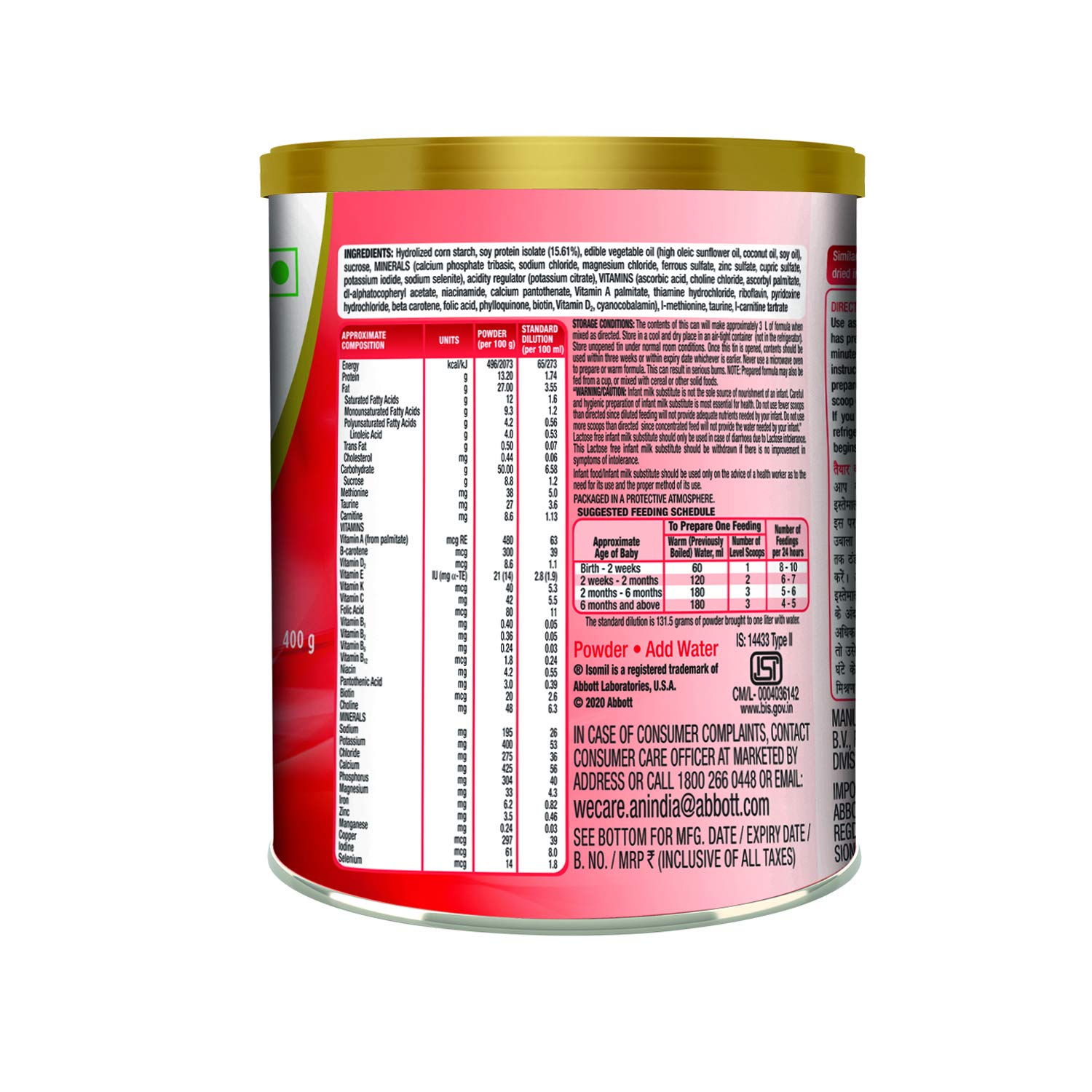 Similac isomil lactose free infant formula upto 24 months Rs - 600