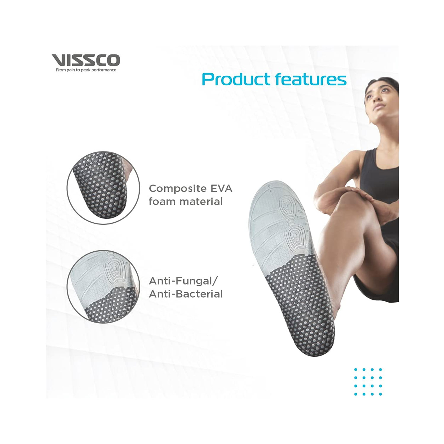 Vissco Superfly Insoles Small Foot Support - Cureka