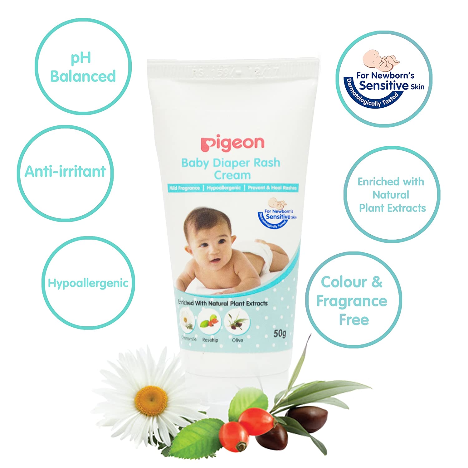 Pigeon Baby Diaper Rash Cream 50g - Cureka