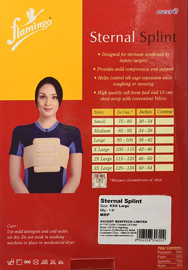 Flamingo sternal splint Small