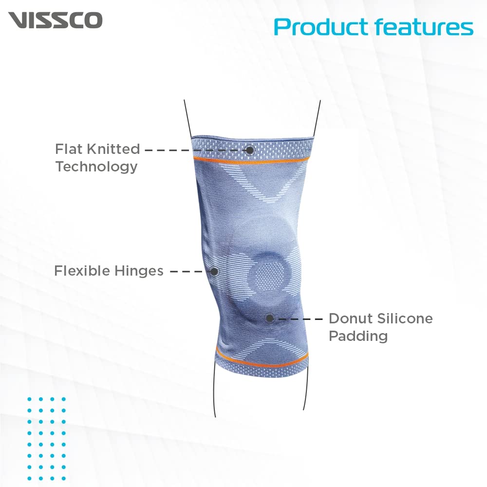 Vissco Patella and Ligament Assisted Knee Support with Silicone ...