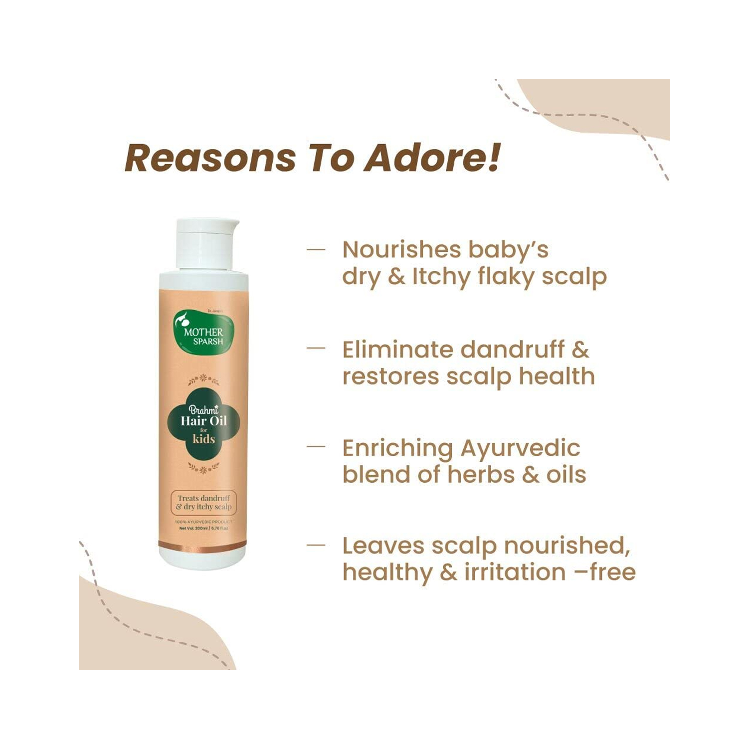 Mother Sparsh Anti-dandruff Brahmi Hair Oil