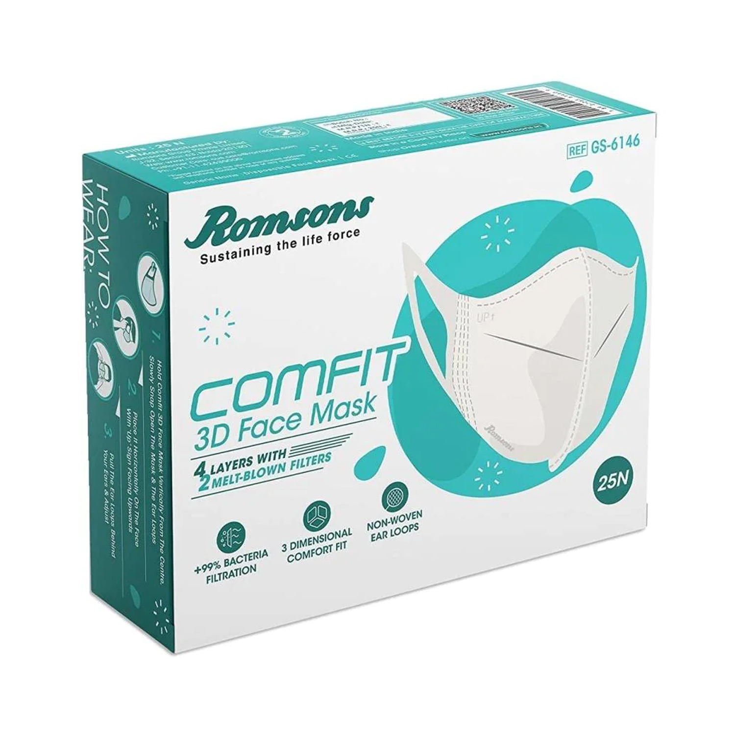 Buy Romsons Comfit 3D Face Mask - Cureka