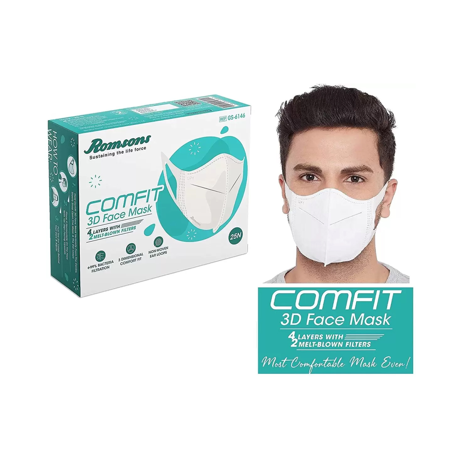 Buy Romsons Comfit 3D Face Mask - Cureka