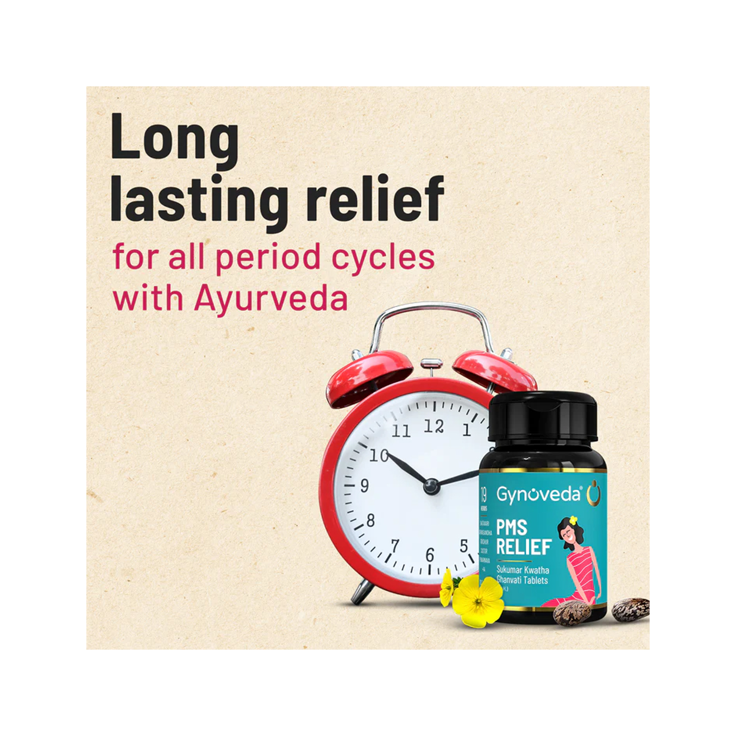 Gynoveda PMS relief ayurvedic tablet