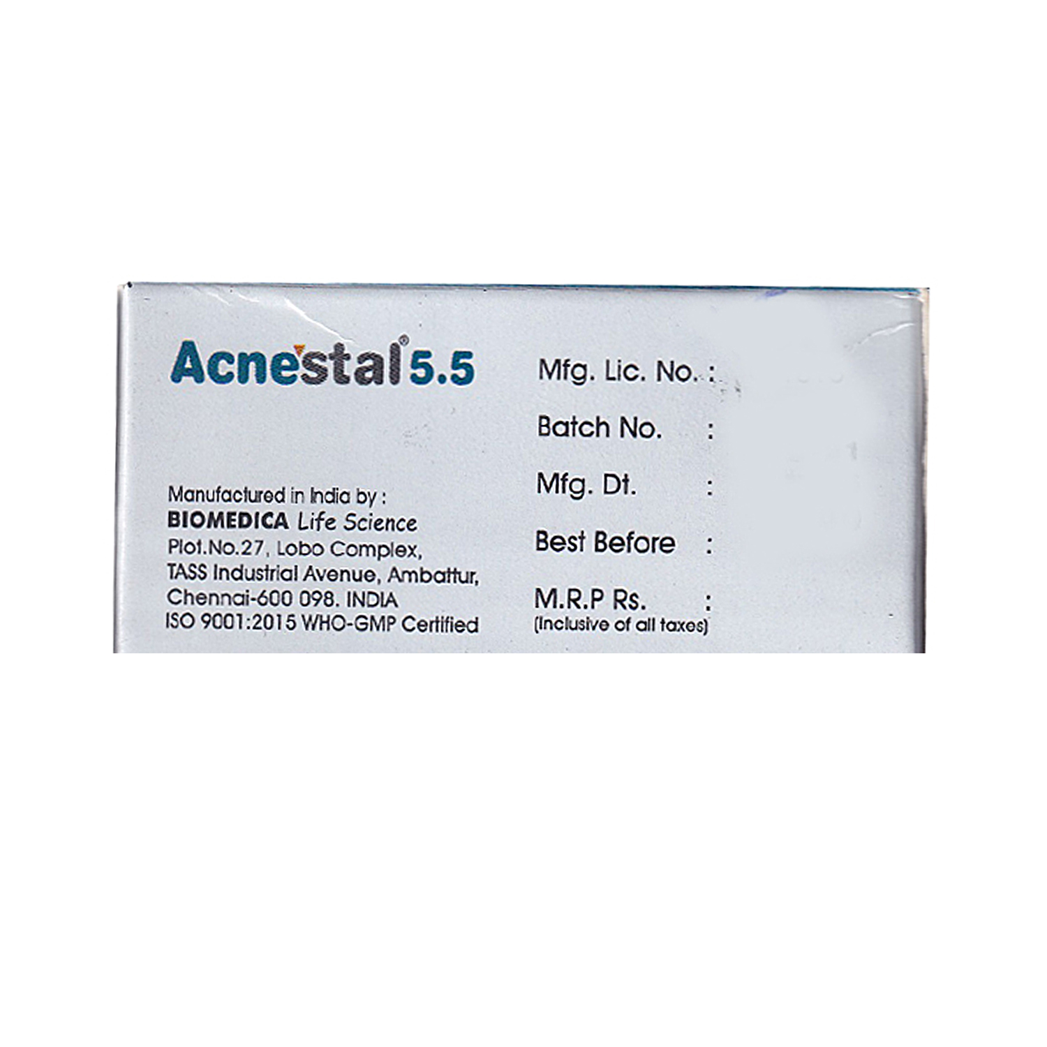 Acnestal 5.5 pH Balanced Acne Care Bar- 75g - Cureka - Online Health ...