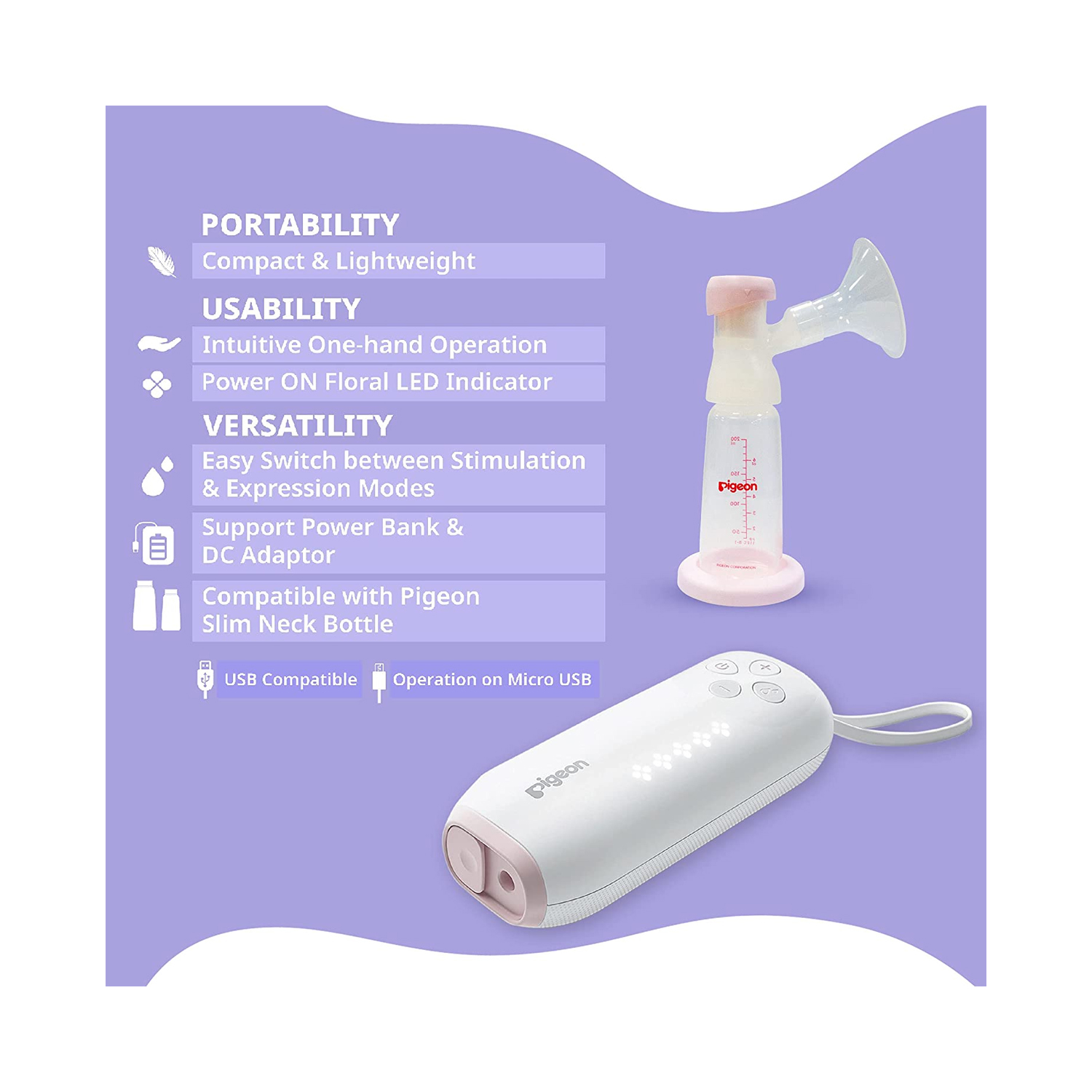 Buy Pigeon go mini electric breast pump - Cureka