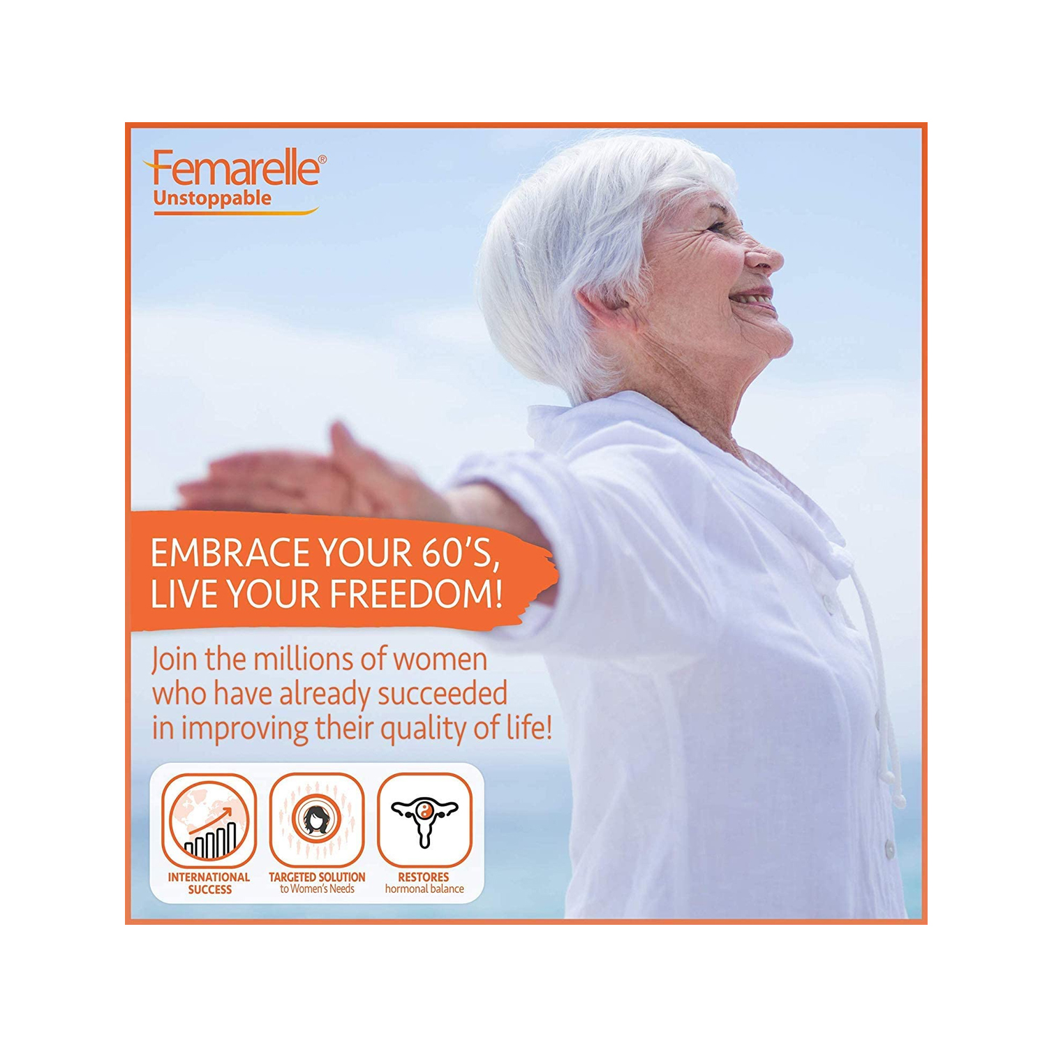 Femarelle unstoppable post-menopace tablets 60+ (60 Capsules ...