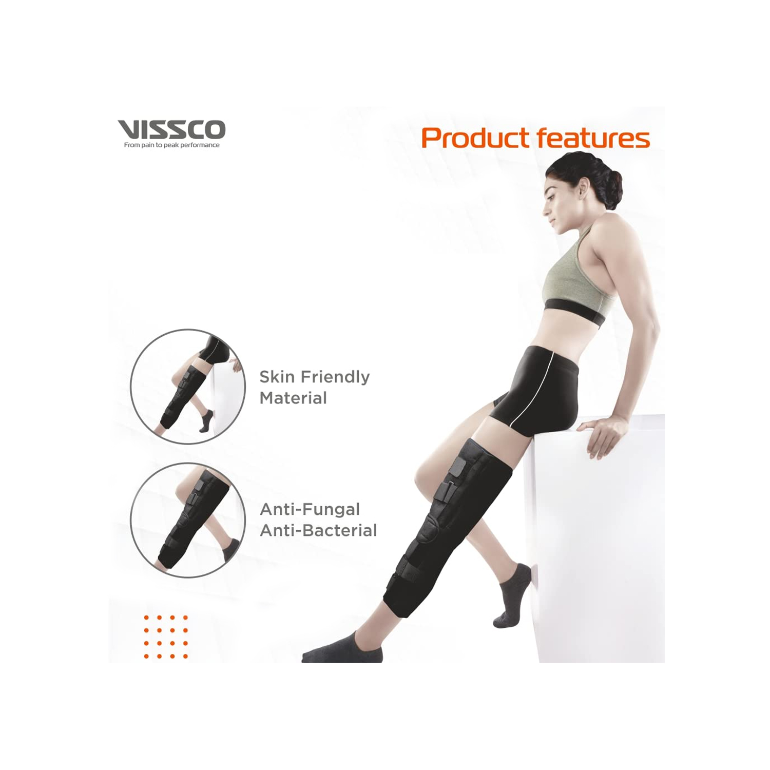 Vissco knee stabilizer long (19 inch)