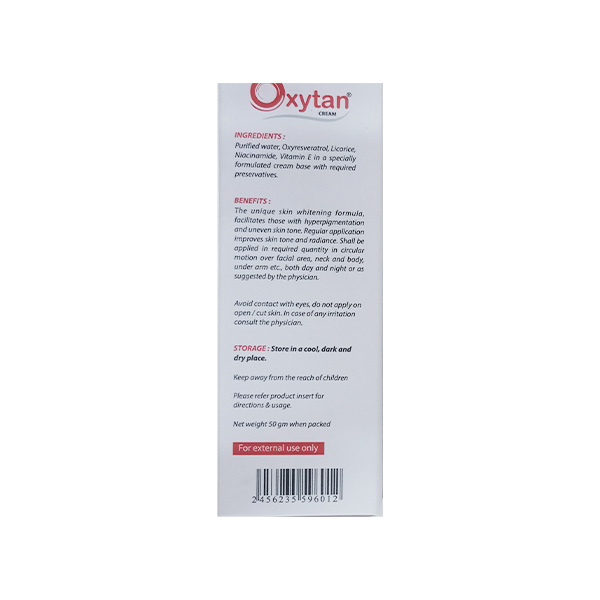 Oxytan Skin Brightening and Lightening Cream, 50gm