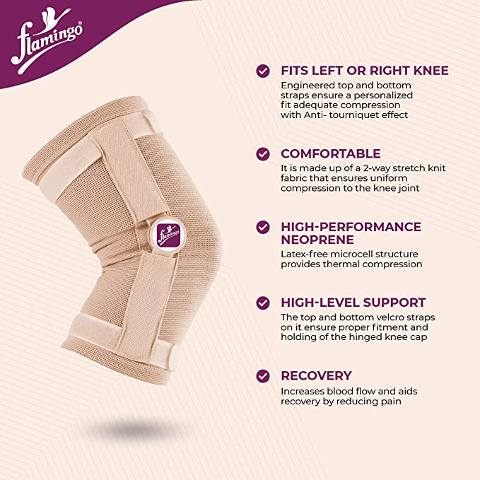 Buy Flamingo Hinged Knee Cap (Medium) OC2023 - Cureka