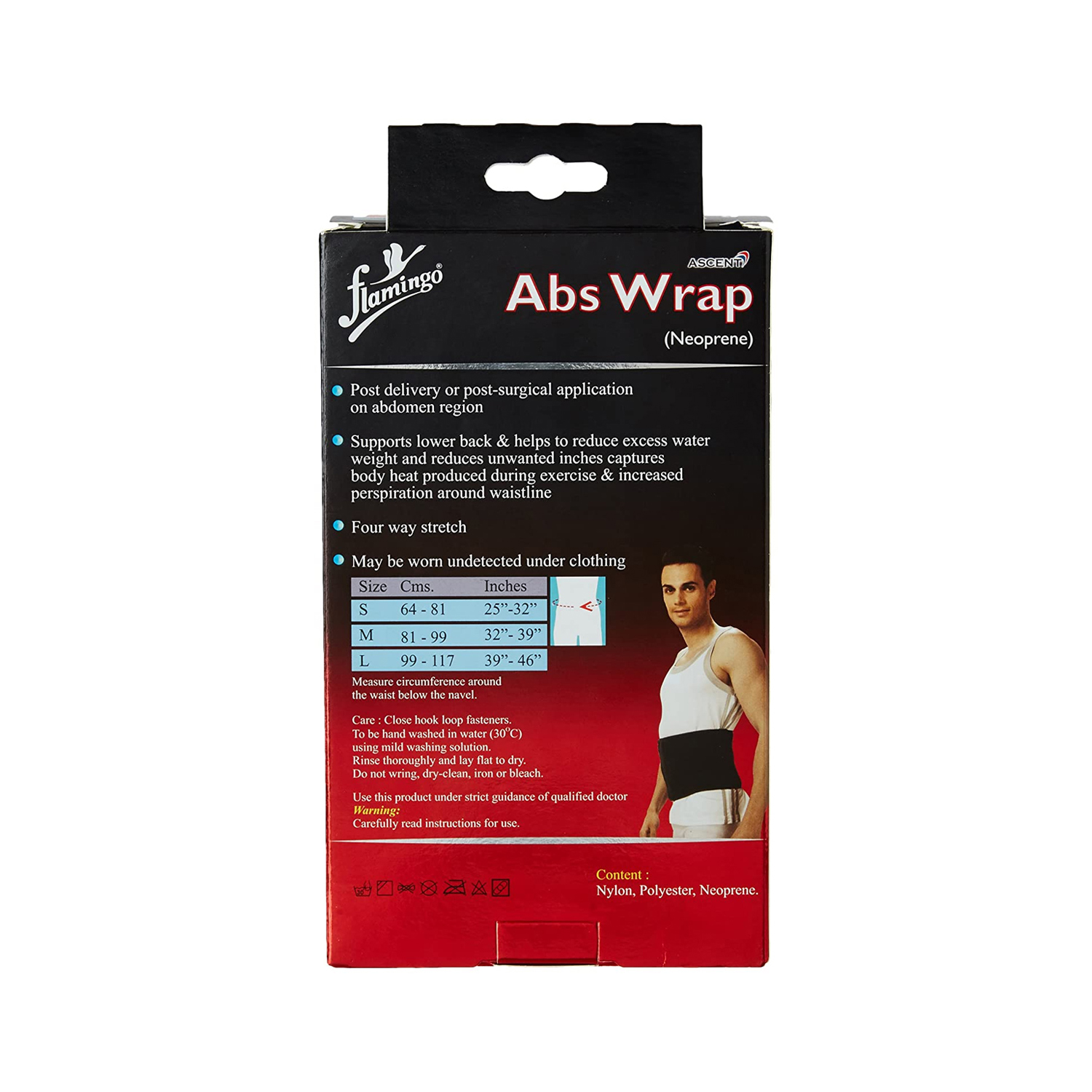 Flamingo ABS Wrap (Neoprene) Small | Compression belt for after delivery