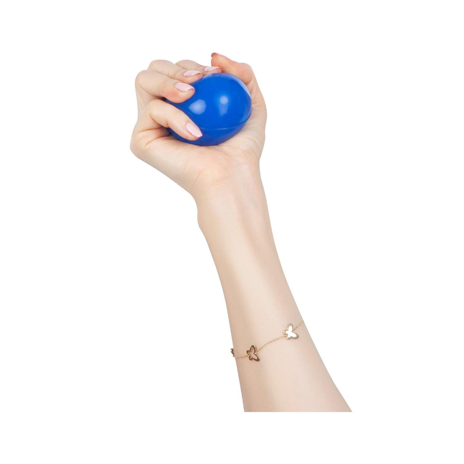 Flamingo Premium Silicone Stress Exercise Ball OC2393 Blue