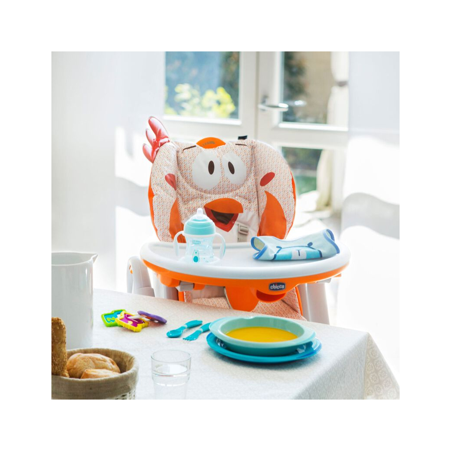 Chicco Polly 2 Start Highchair (Fancy chicken, Orange) - Cureka ...