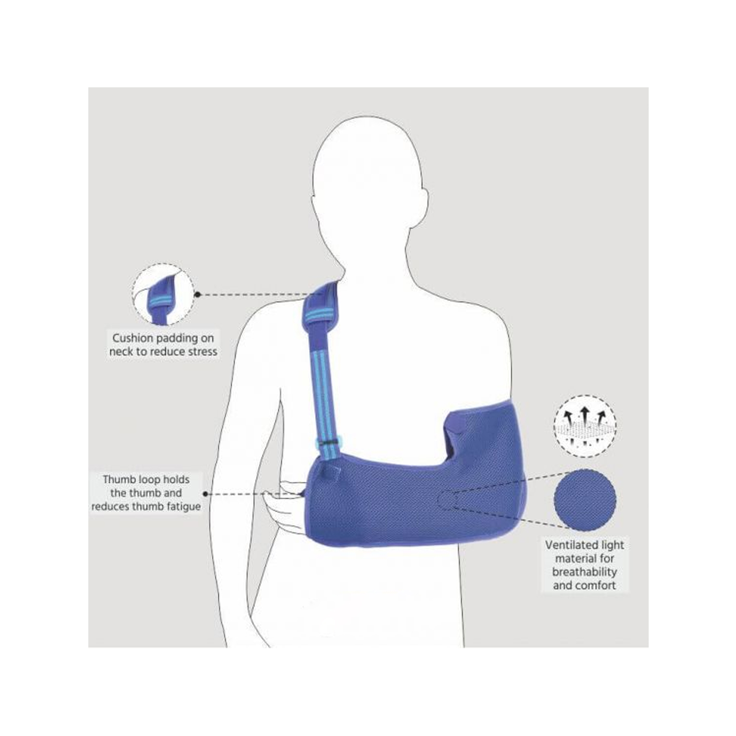 Flamingo Premium Breathable Arm Sling – Small